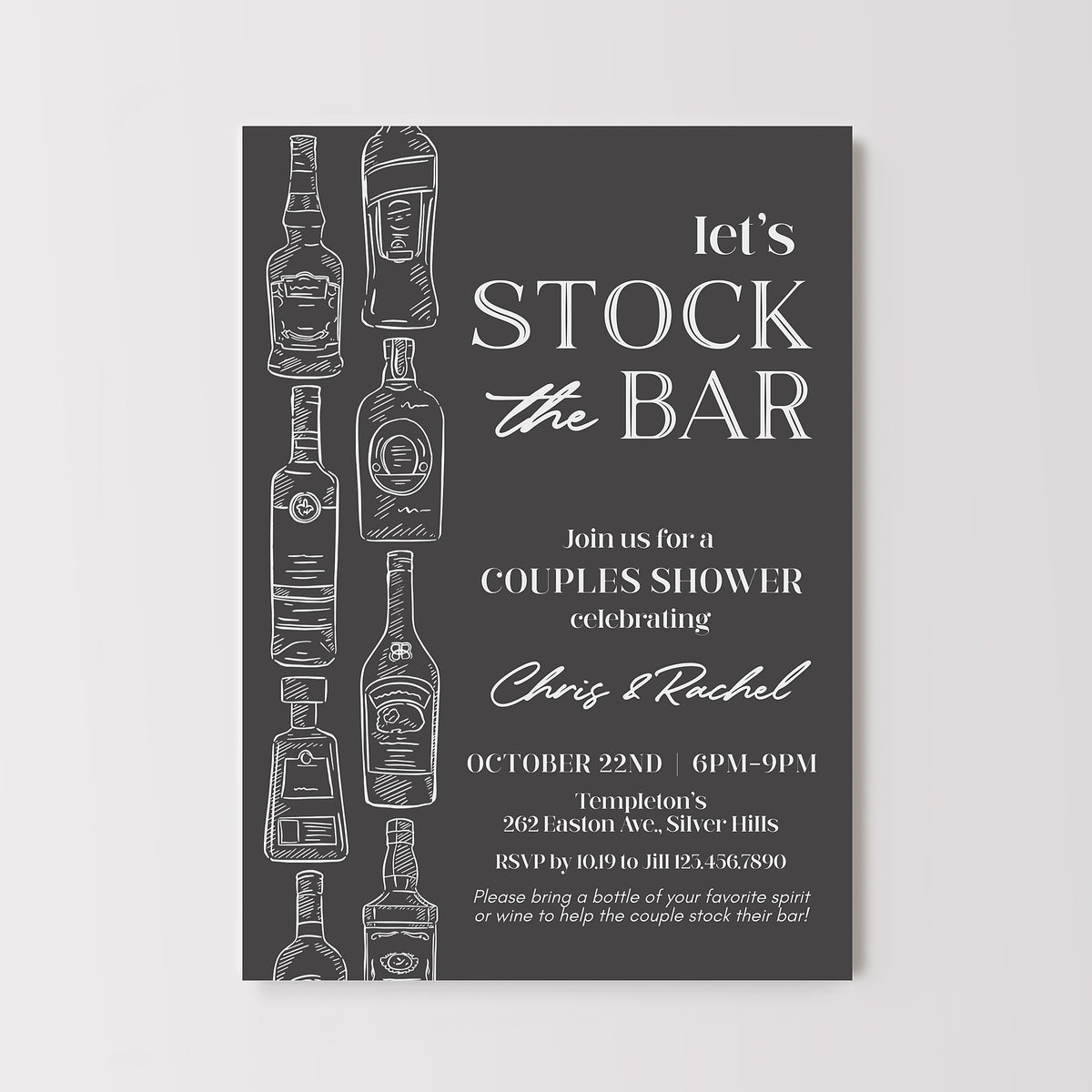 Stock the Bar Party Invitation | Lil' Sprout Greetings